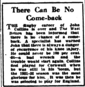 Cornish Sporting Heroes, #4: John Collins: Camborne, Cornwall and ...